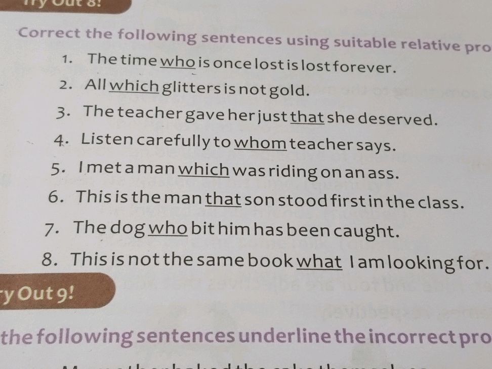 Correct the following sentences using | StudyX