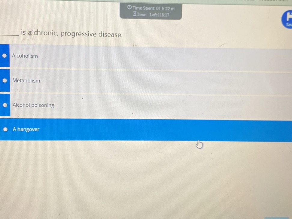 is a chronic, progressive disease. | StudyX