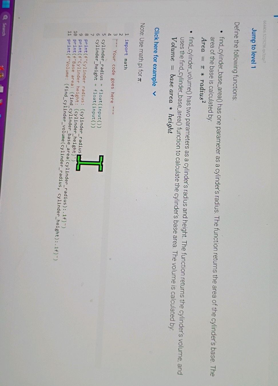 Define the following functions: * | StudyX