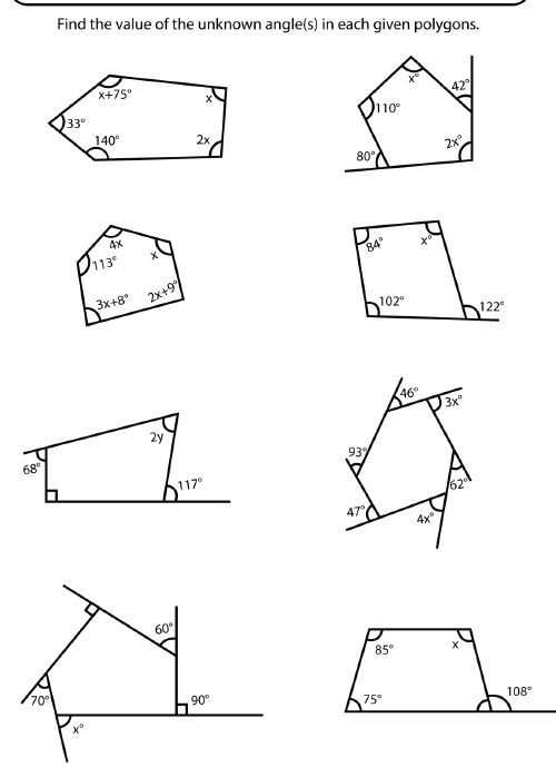 Find the value of the unknown angle(s) in | StudyX