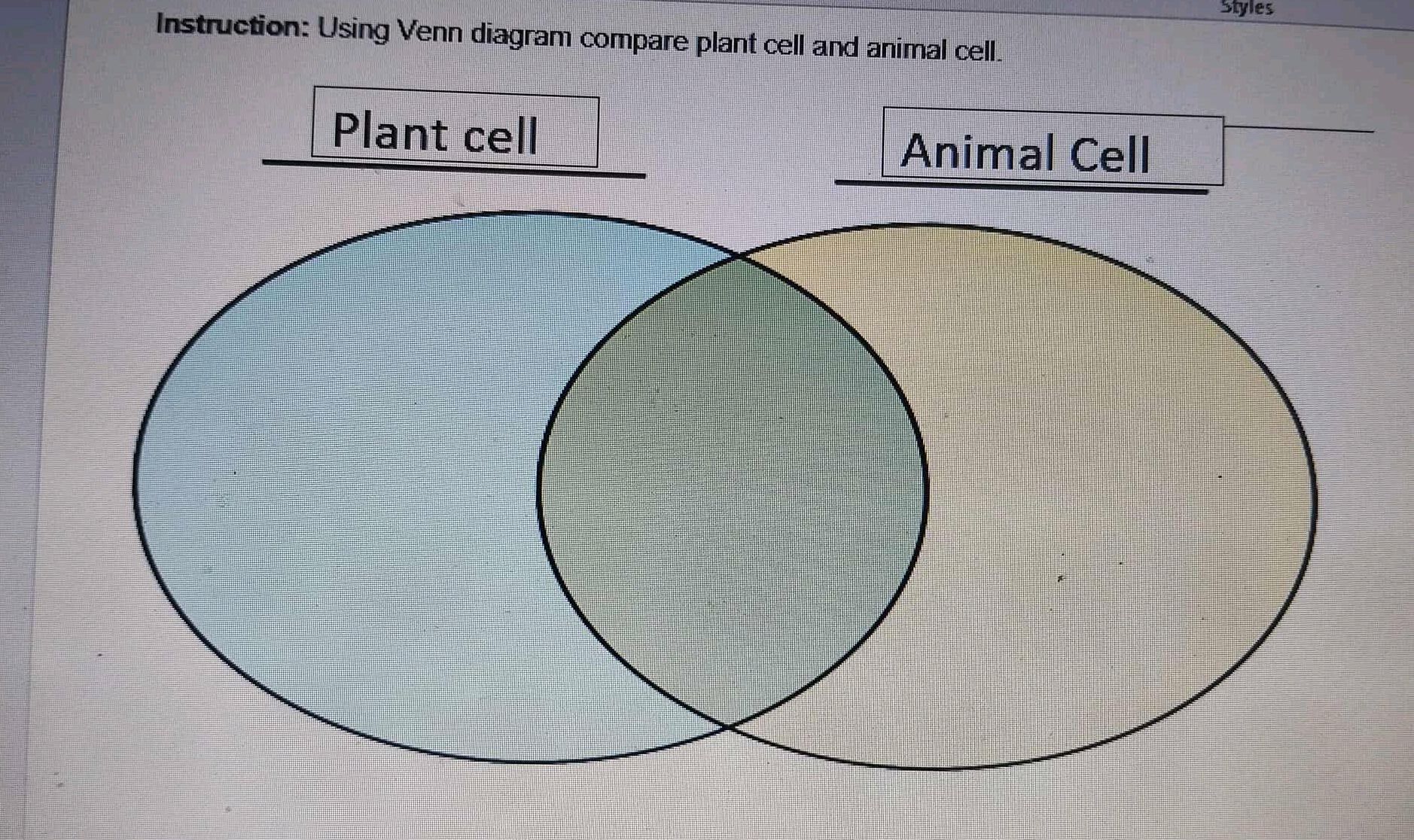Instruction: Using Venn diagram compare | StudyX