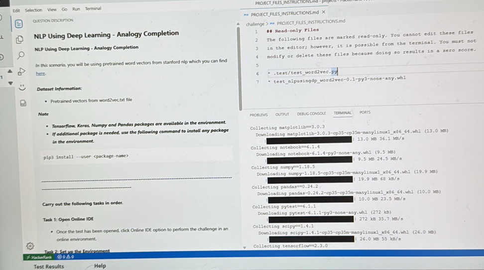 NLP Using Deep Learning - Analogy Completion