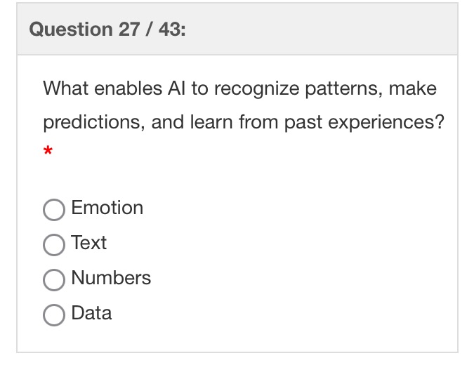What enables Al to recognize patterns, make | StudyX