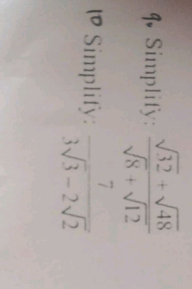 Simplify: $ { {32}+ {48}}{ {8}+ {12}}$ 10.