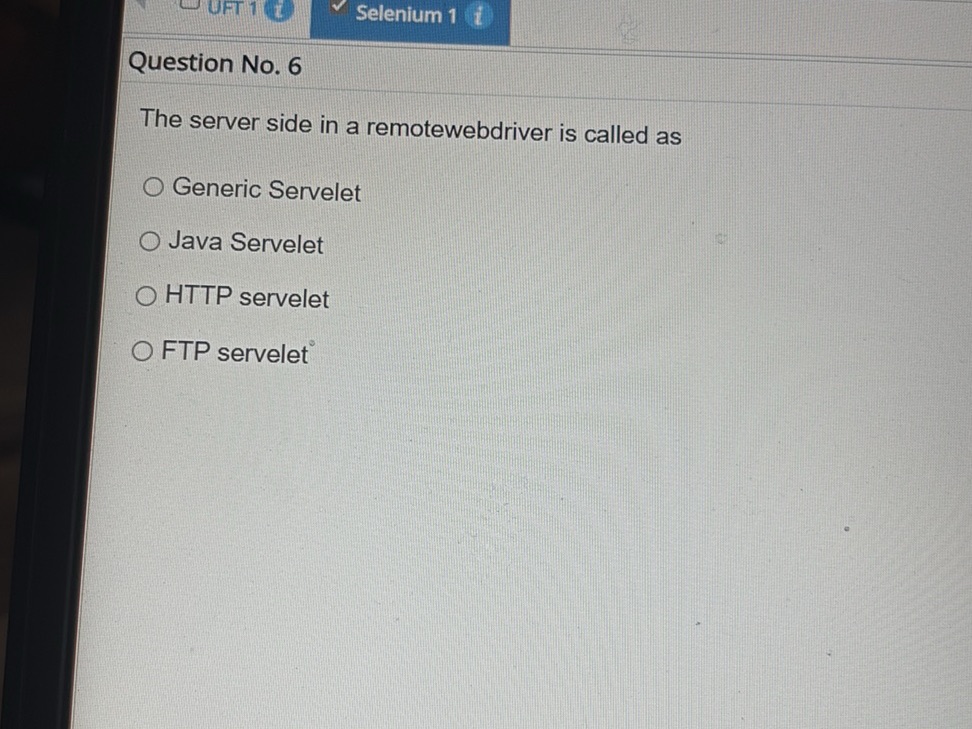 Question No. 6 The server side in a | StudyX