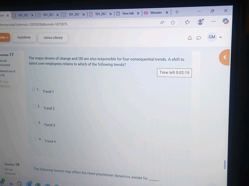 The major drivers of change and OD are also | StudyX