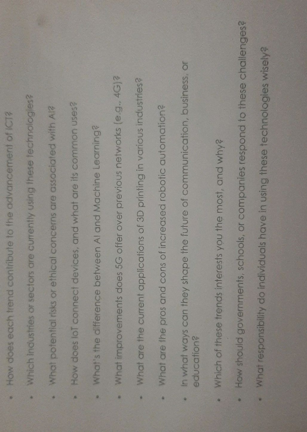 How does each trend contribute to the | StudyX