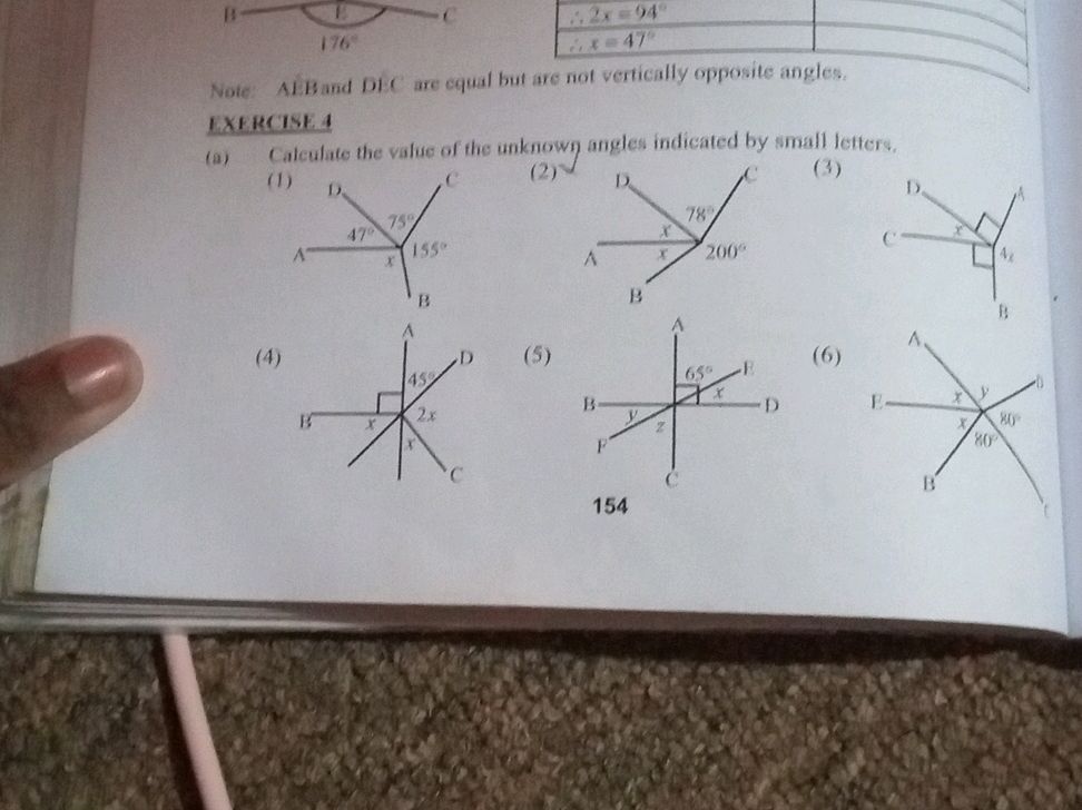 Calculate the value of the unknown angles | StudyX