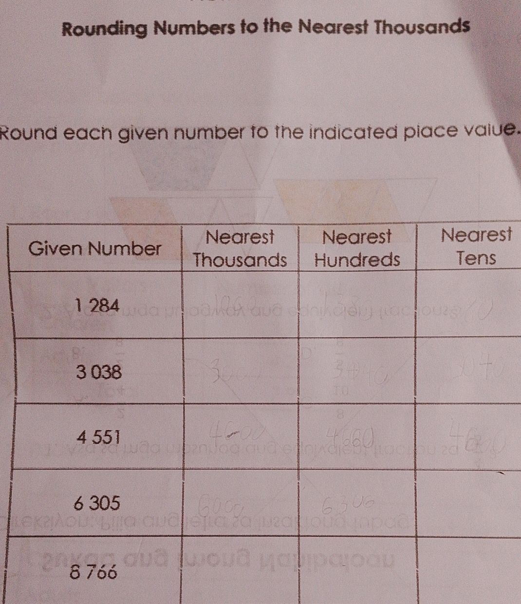 Round each given number to the indicated | StudyX