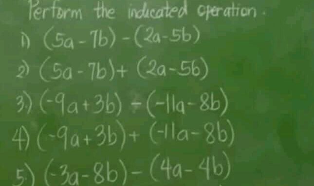 Perform the indicated operation. 1) $(5a - | StudyX
