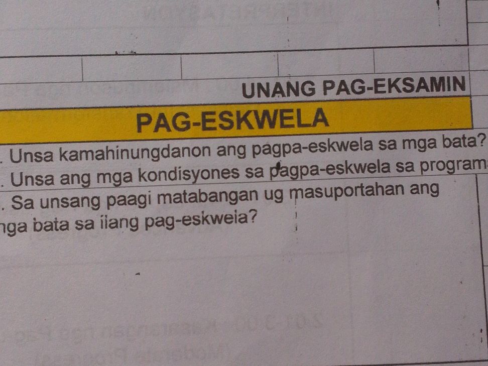 Unsa kamahinungdanon ang pagpa-eskwela sa