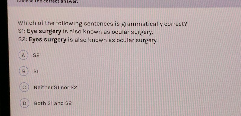 Which of the following sentences is | StudyX
