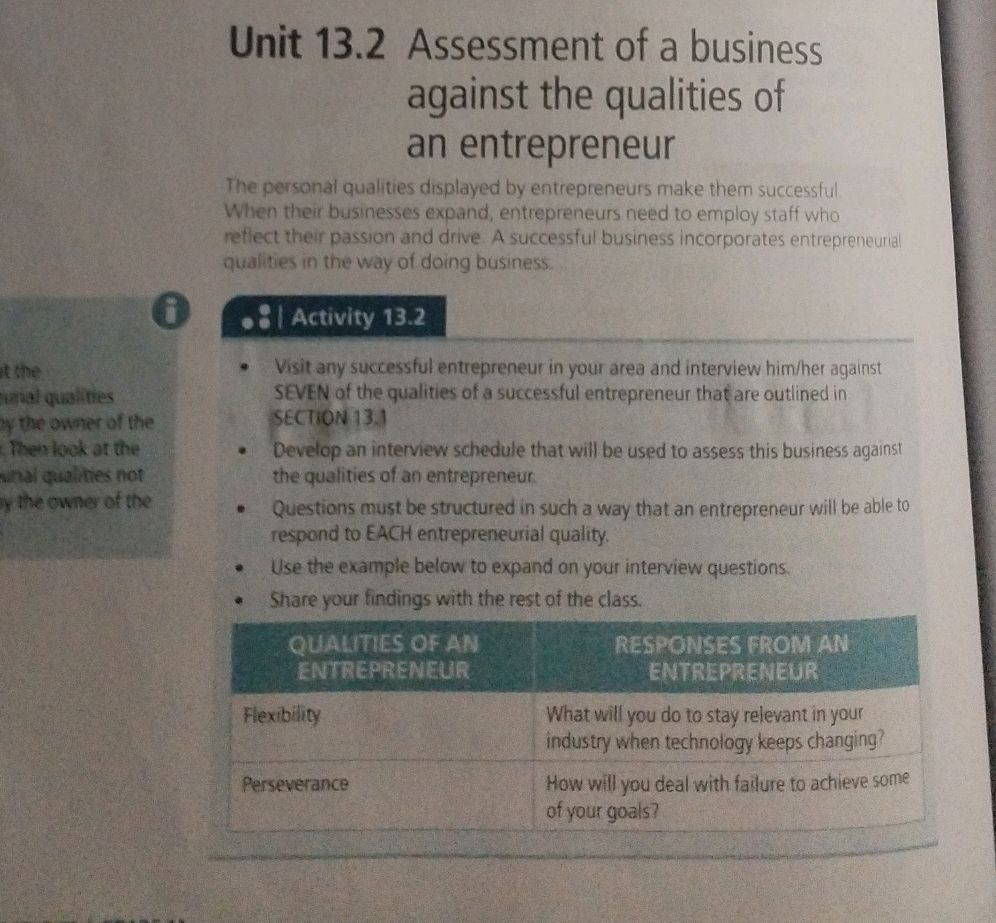 QUALITIES OF AN ENTREPRENEUR Flexibility | StudyX