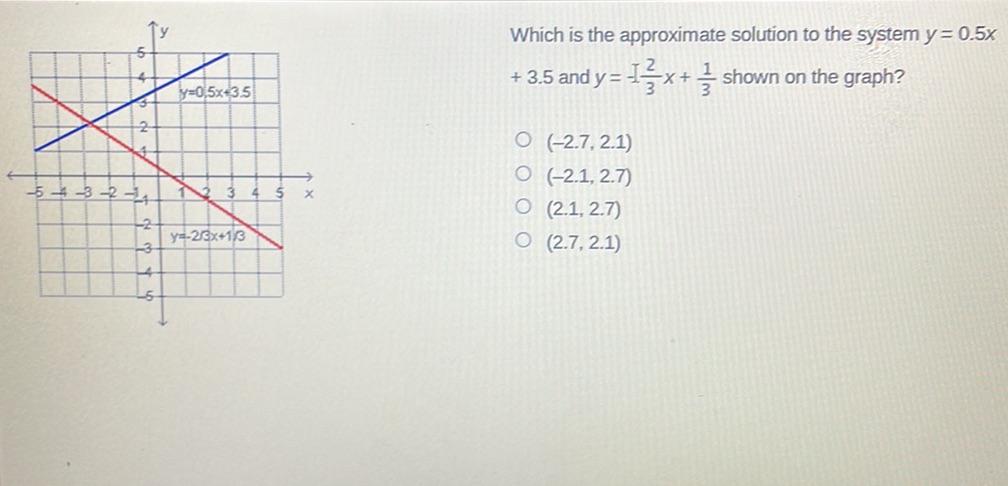 Which is the approximate solution to the | StudyX