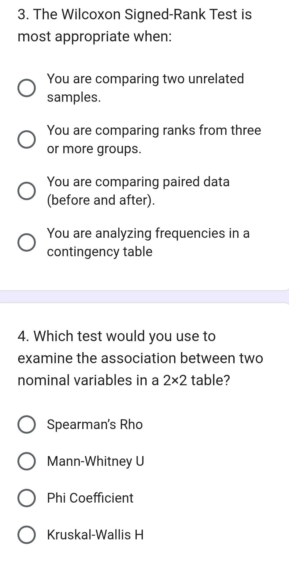 The Wilcoxon Signed-Rank Test is most