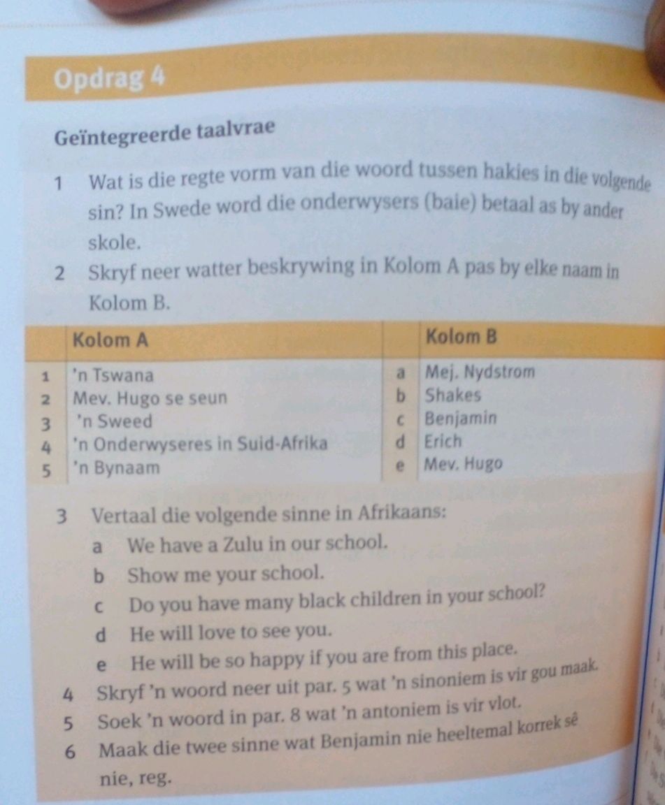 1. Wat is die regte vorm van die woord | StudyX