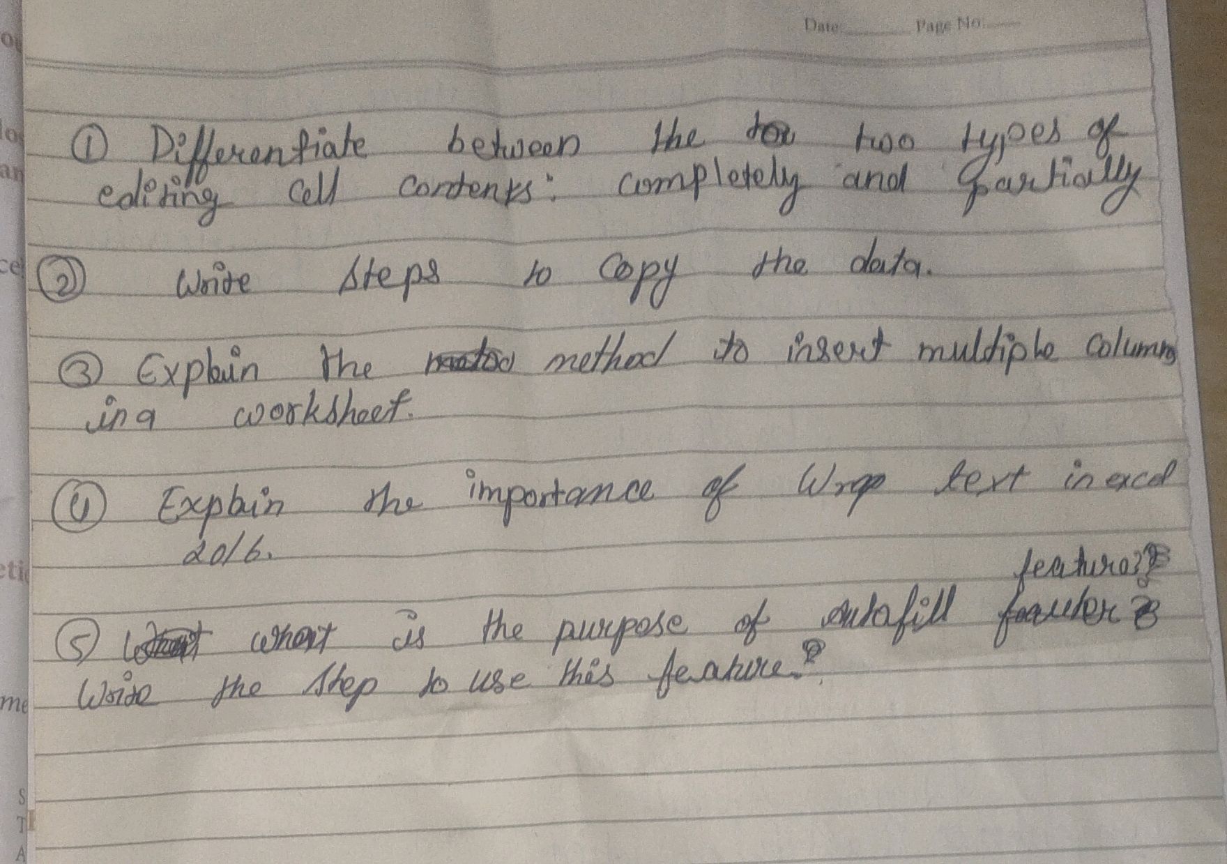 1. Differentiate between the two types of | StudyX