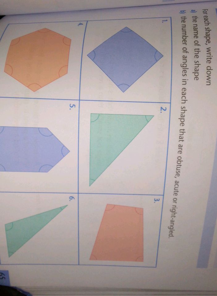 For each shape, write down a) the name of | StudyX