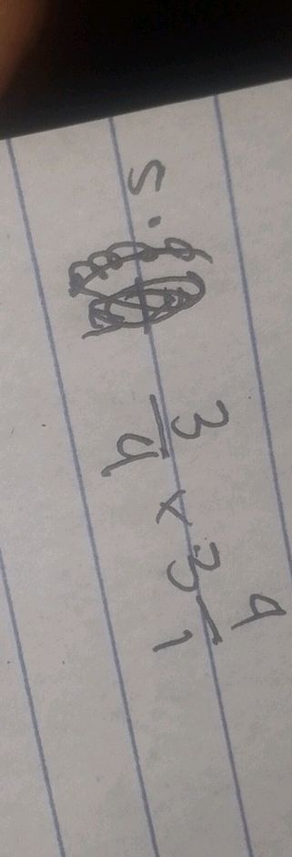 Multiplying Fractions: 3/4 times 2 | StudyX