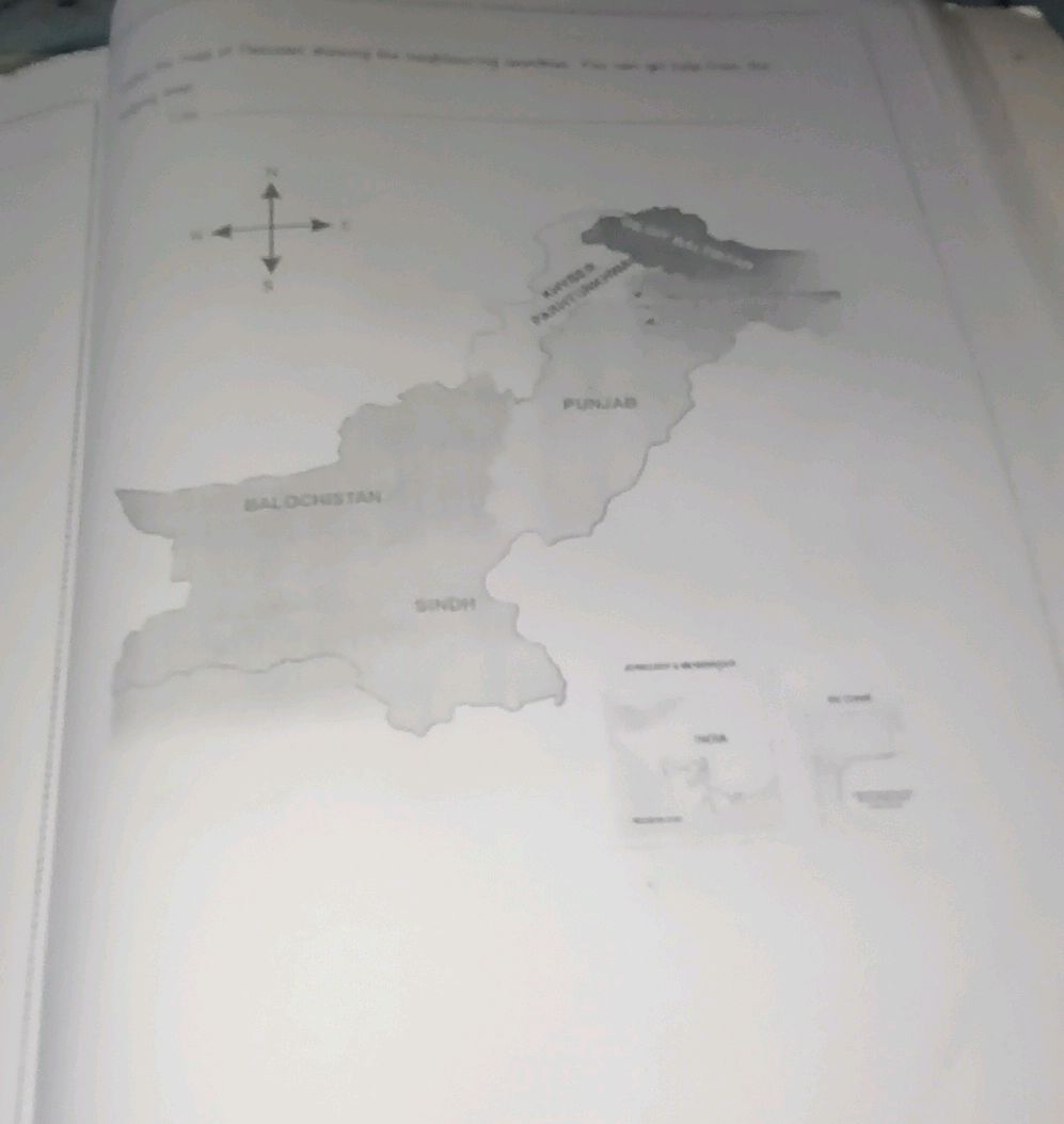 The image shows a map of Pakistan with its | StudyX