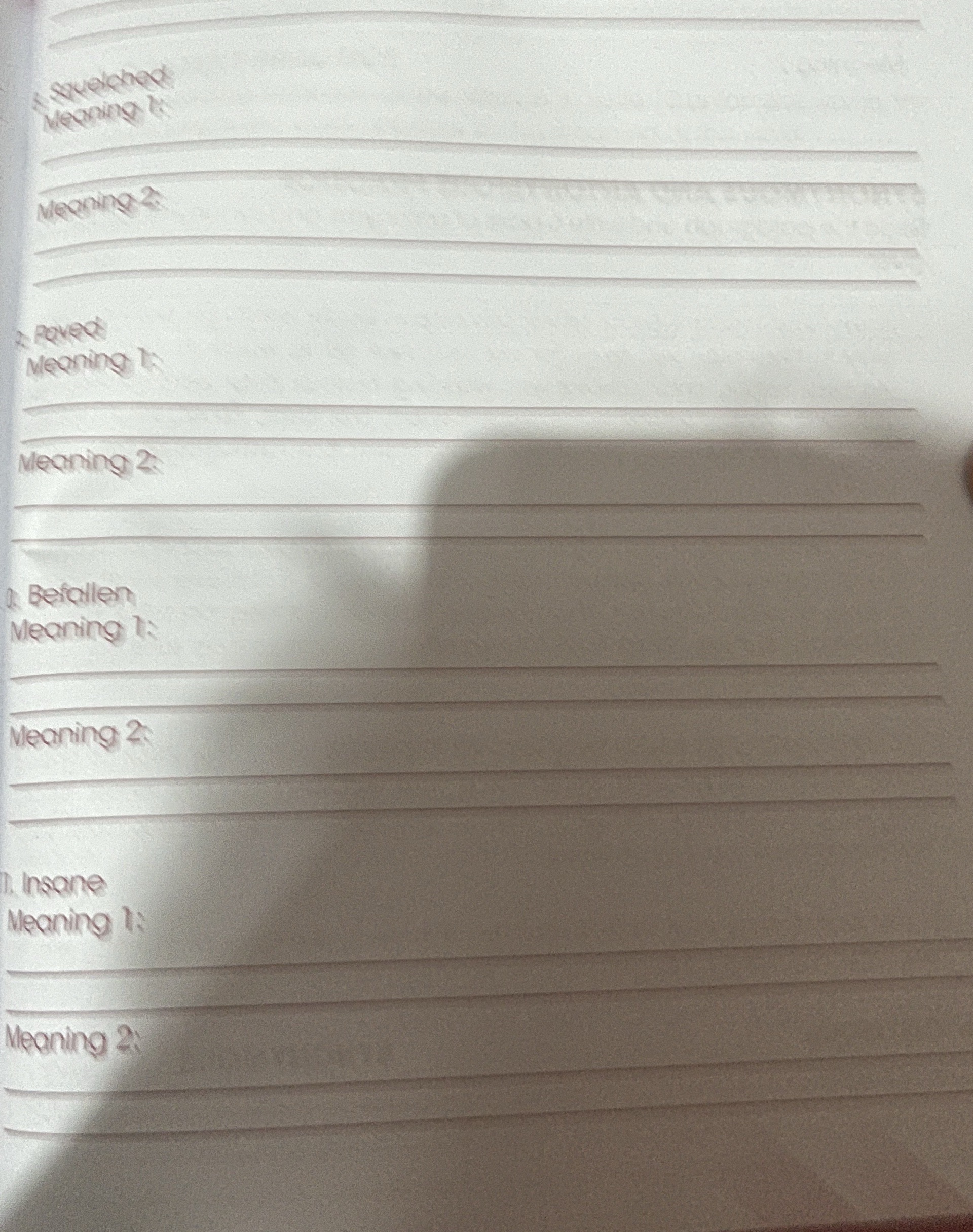 Squelched Meaning 1: Meaning 2: 2. Poved