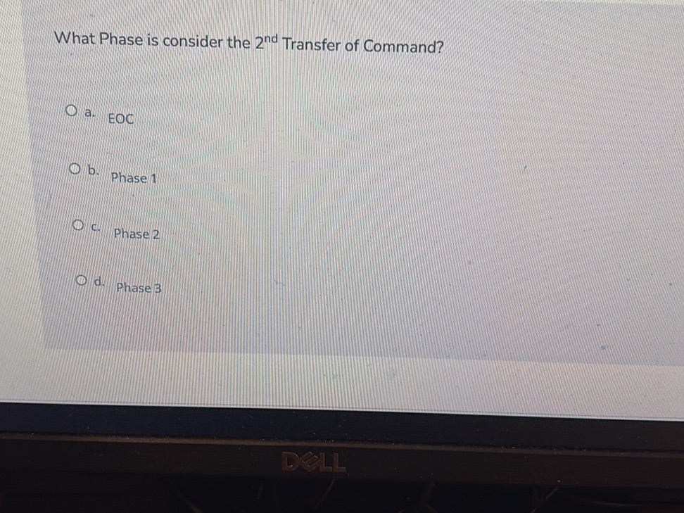 What Phase is consider the 2nd Transfer of