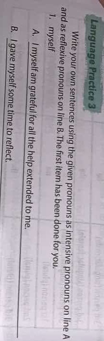 Write your own sentences using the given | StudyX