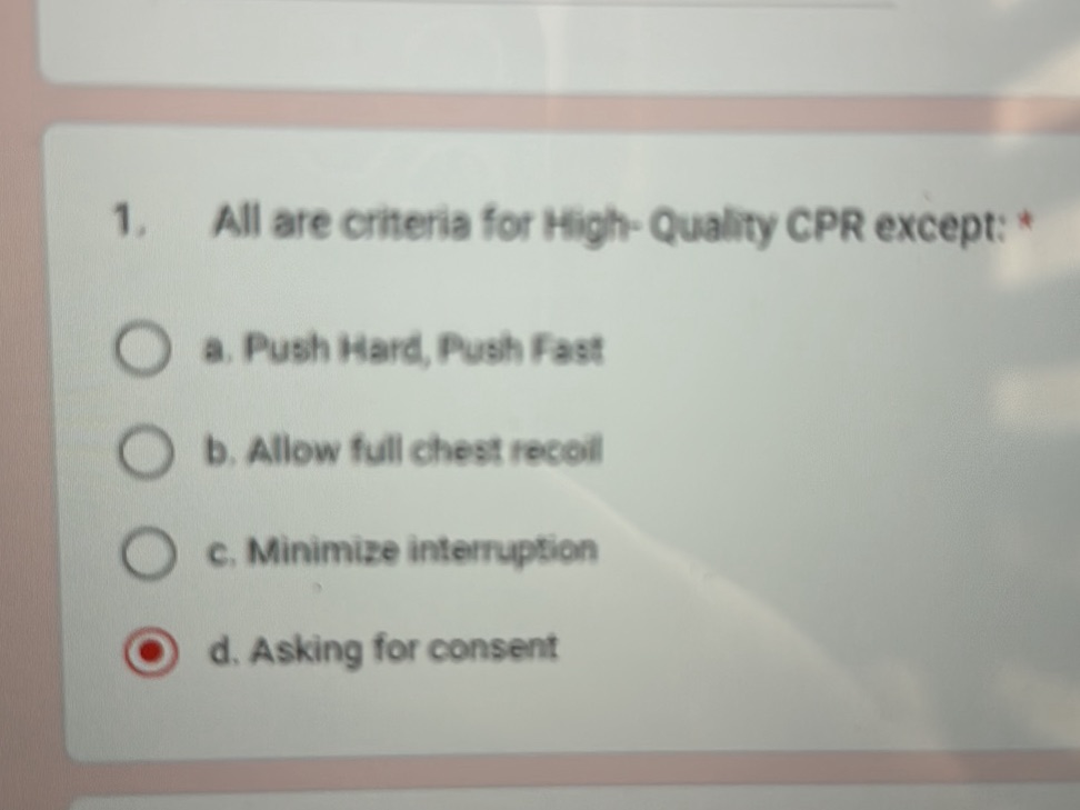 All are criteria for High-Quality CPR