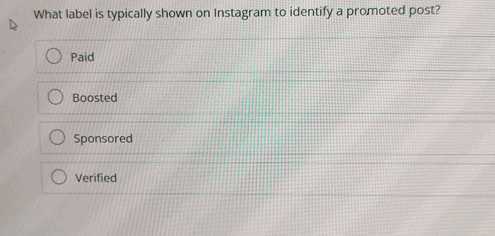 What label is typically shown on Instagram