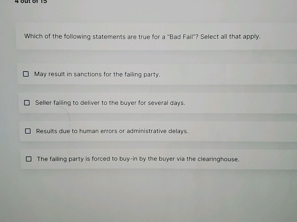 Which of the following statements are true | StudyX