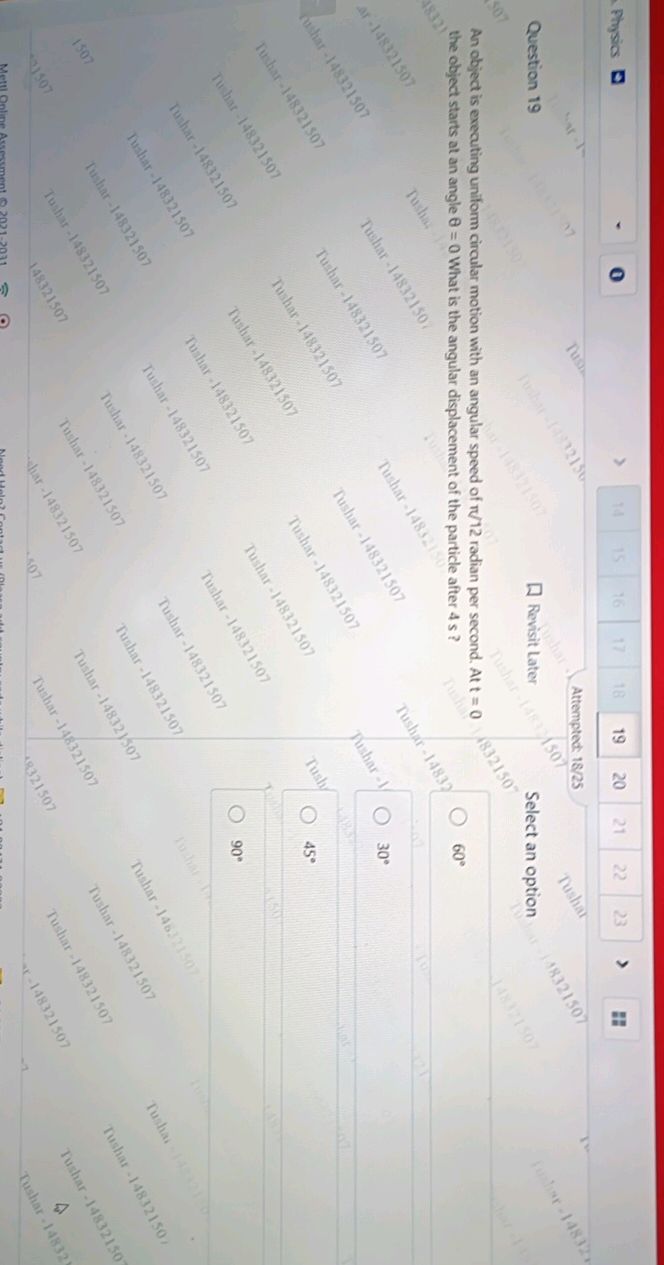 An object is executing uniform circular | StudyX