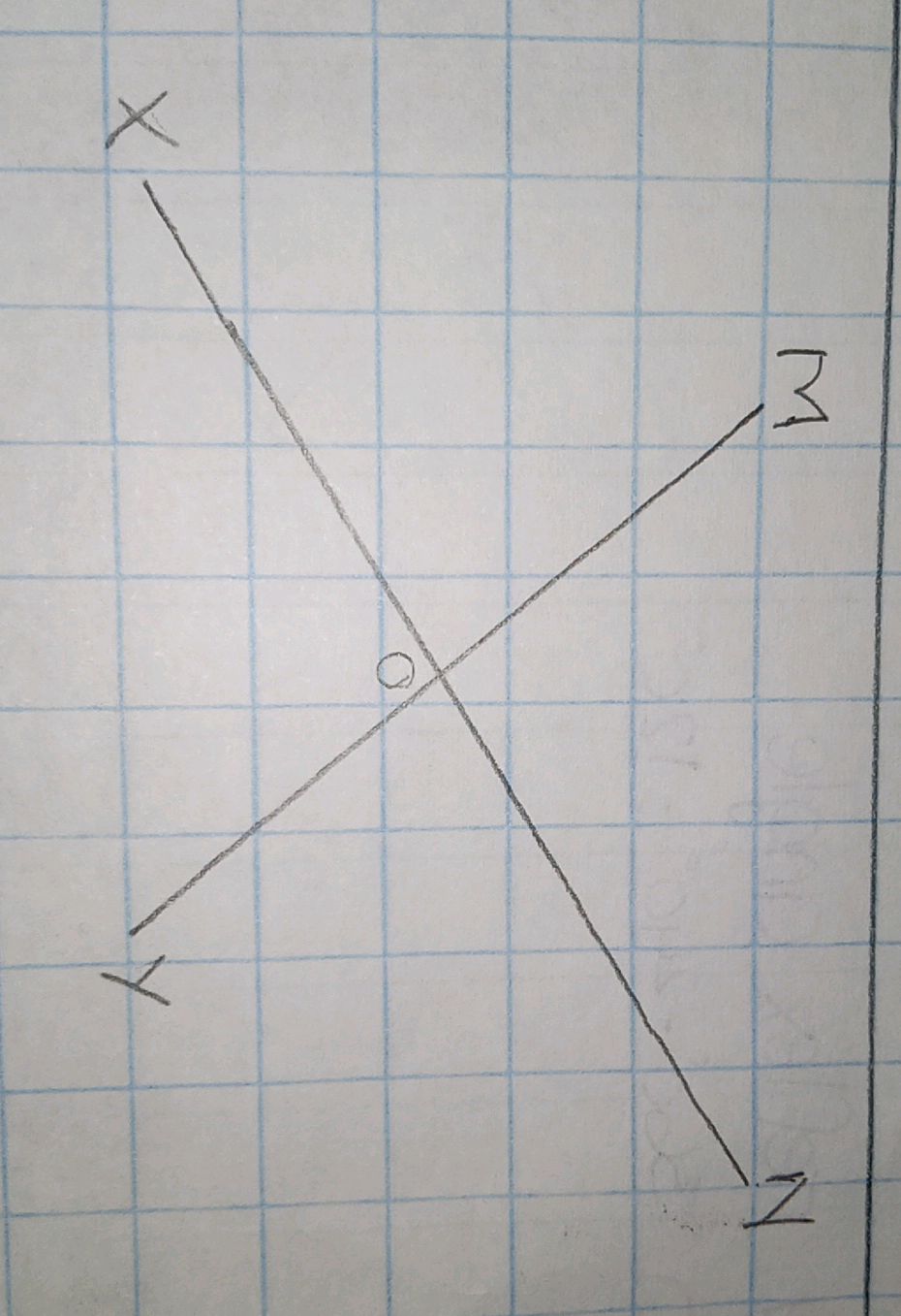 1. Draw your own pair of intersecting lines | StudyX