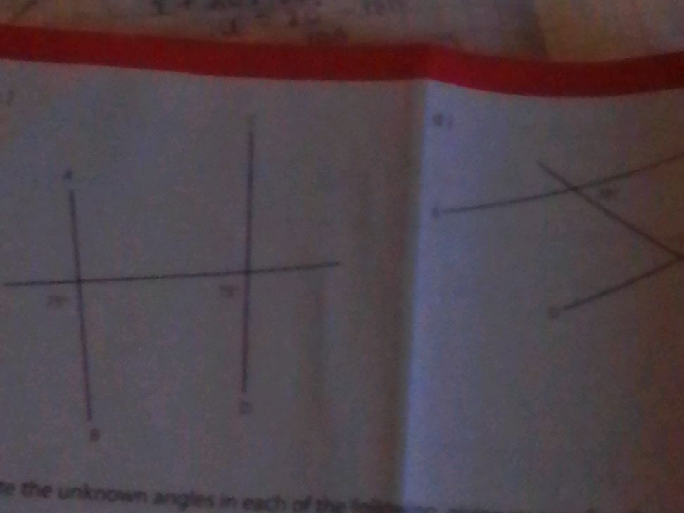 Determine the unknown angles in each of the | StudyX