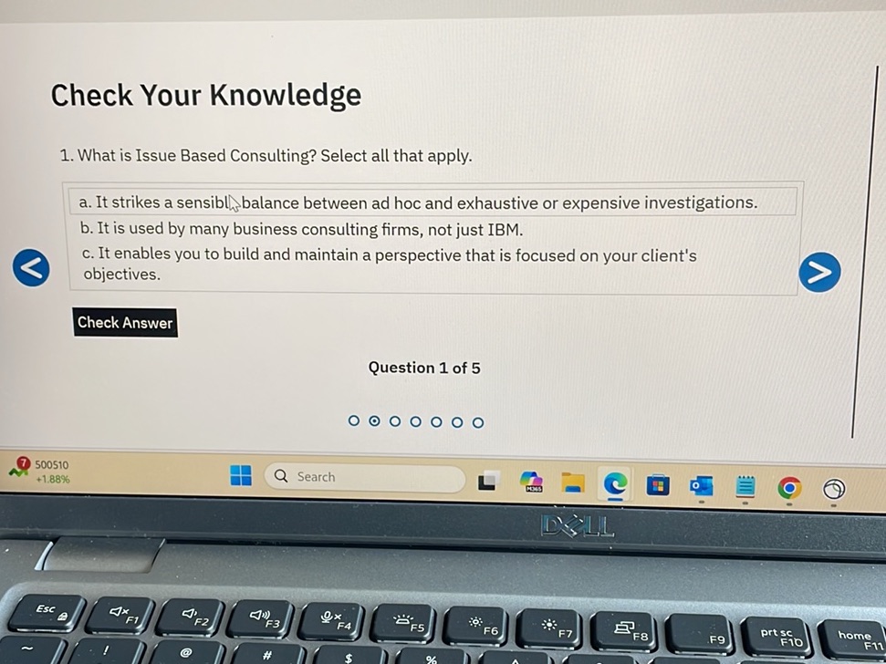 1. What is Issue Based Consulting? Select | StudyX