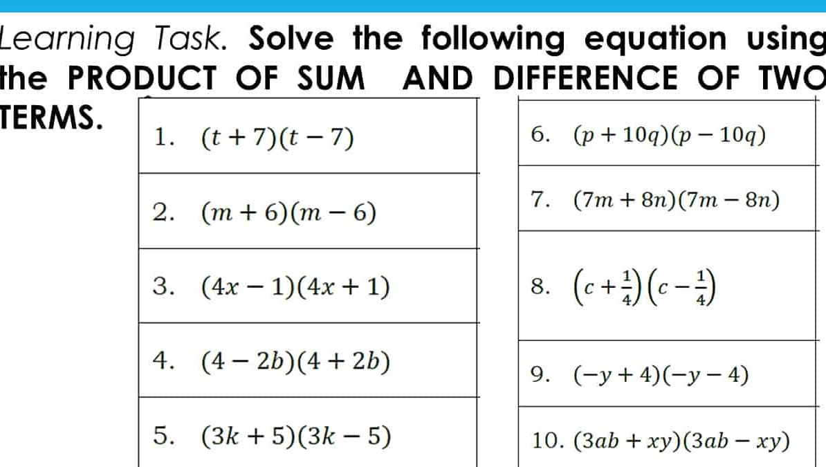 Solve the following equation using the | StudyX