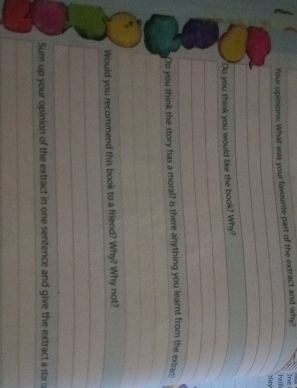 Your opinions: What was your favourite part | StudyX