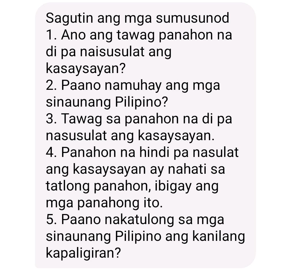 Sagutin ang mga sumusunod 1. Ano ang tawag | StudyX