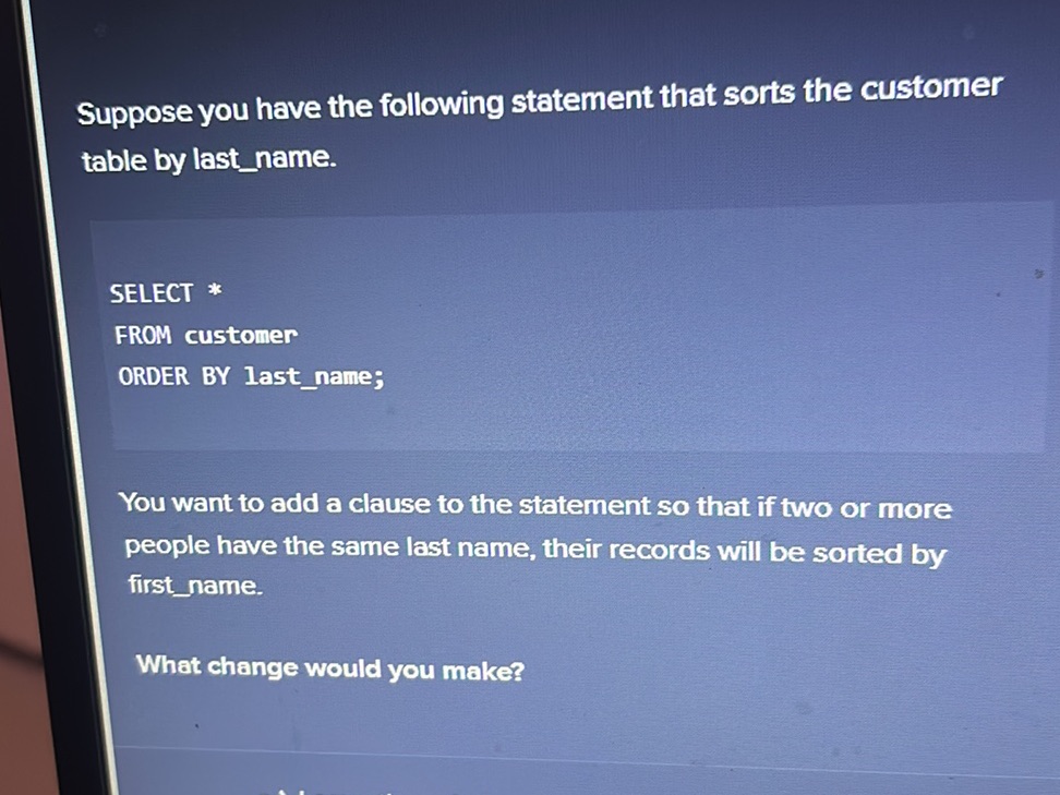Suppose you have the following statement | StudyX