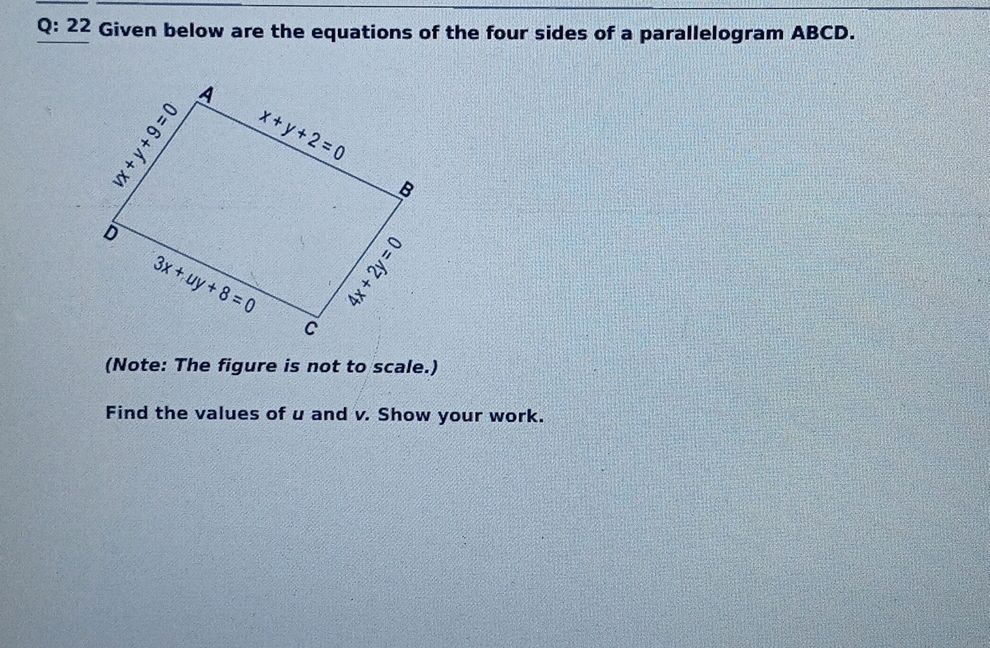 Q: 22 Given below are the equations of the | StudyX