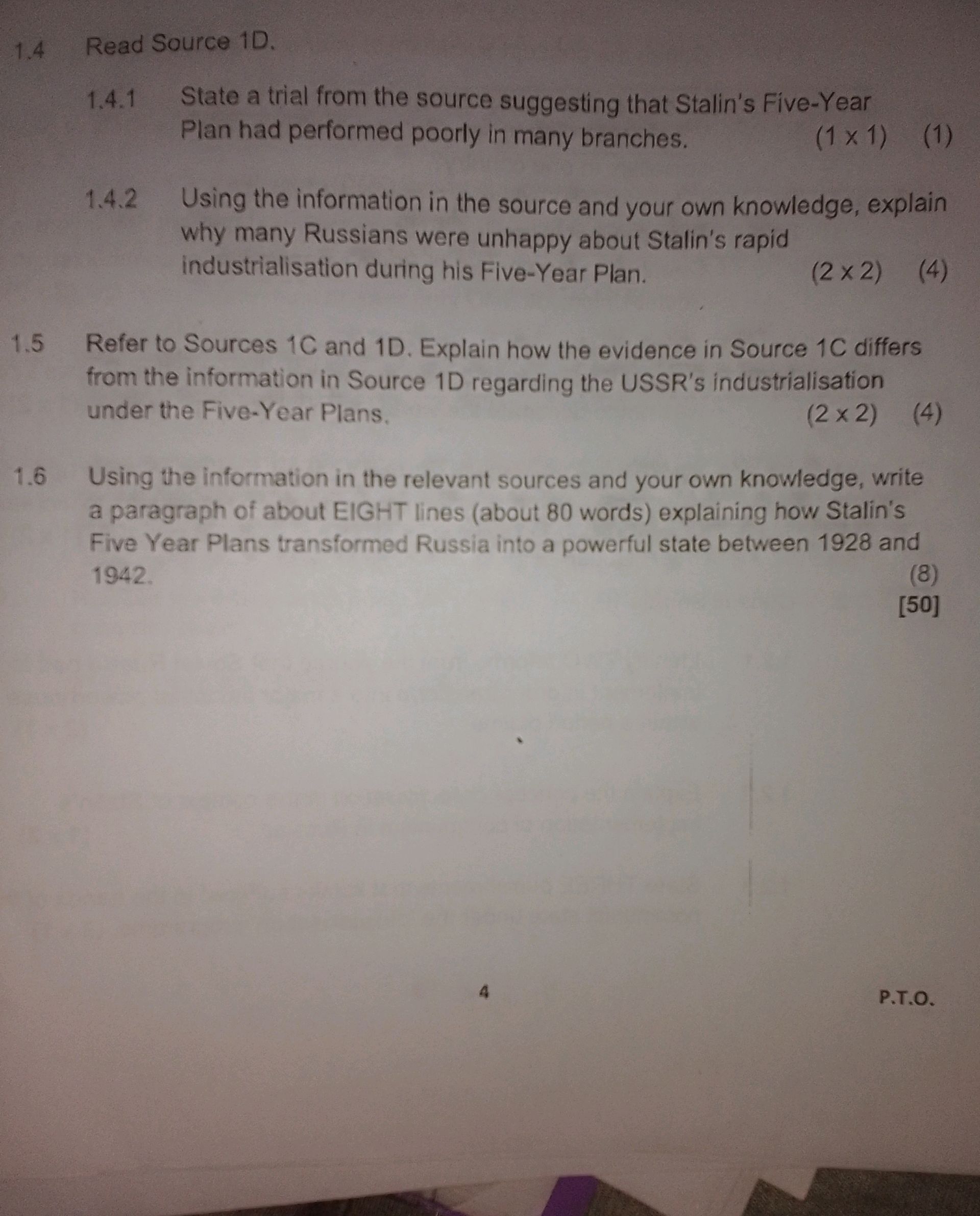1.4 Read Source 1D. 1.4.1 State a trial | StudyX