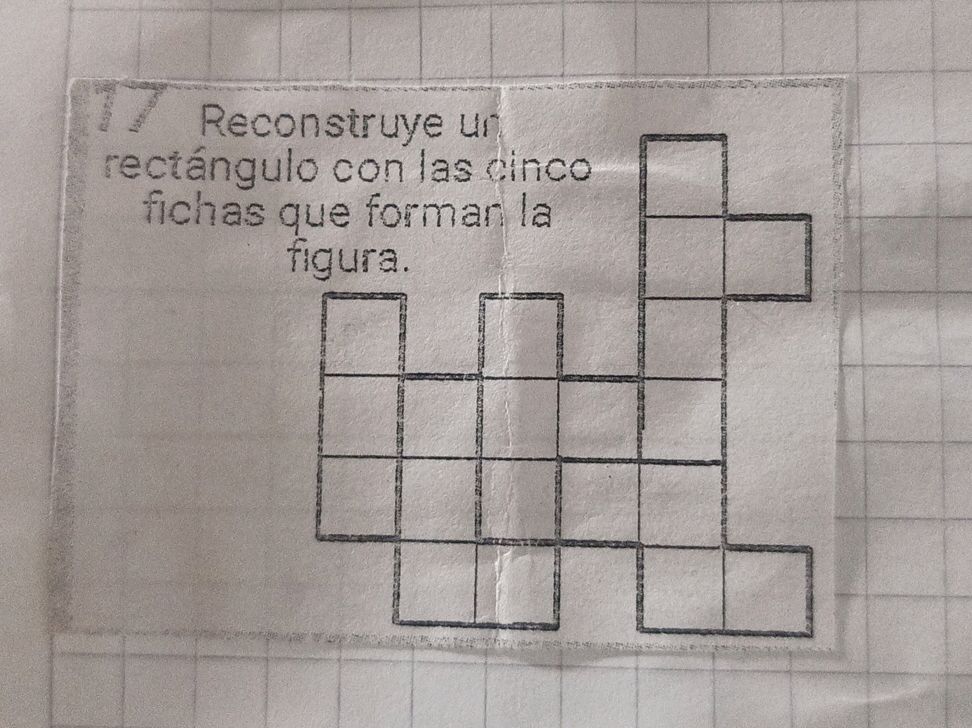 Reconstruye un rectángulo con las cinco