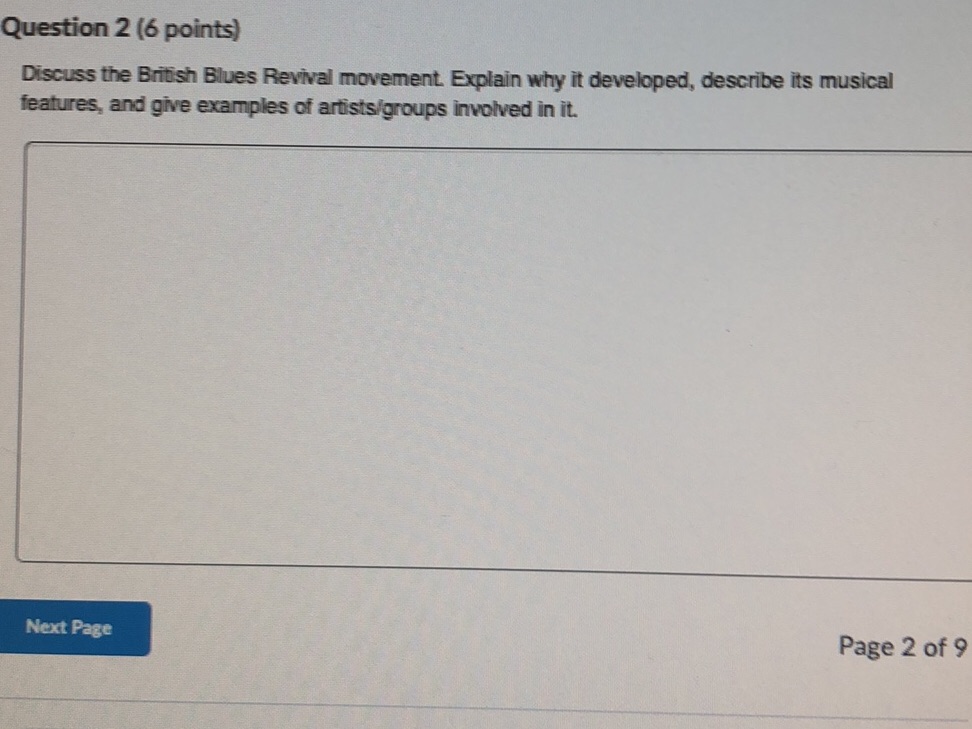 Question 2 (6 points) Discuss the British | StudyX