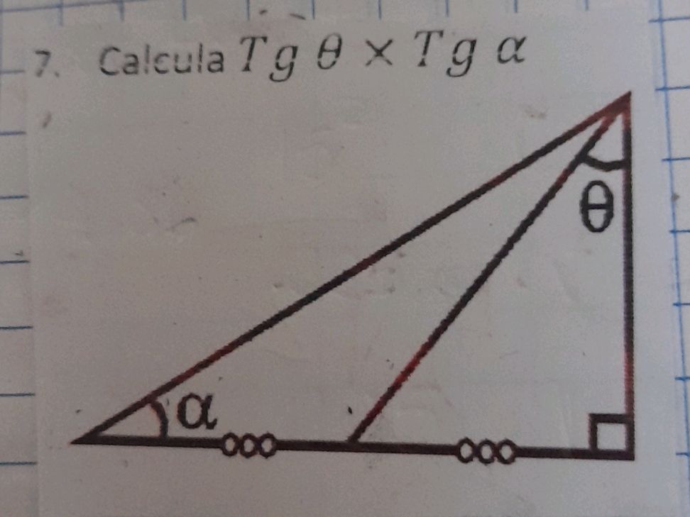 Calculate Tg θ × Tg α | StudyX