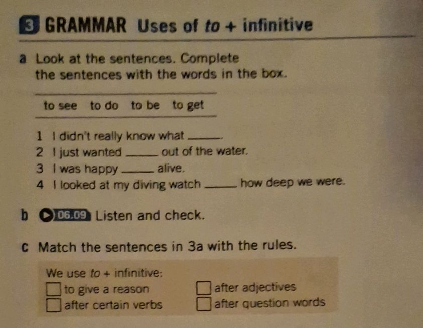 a Look at the sentences. Complete the | StudyX