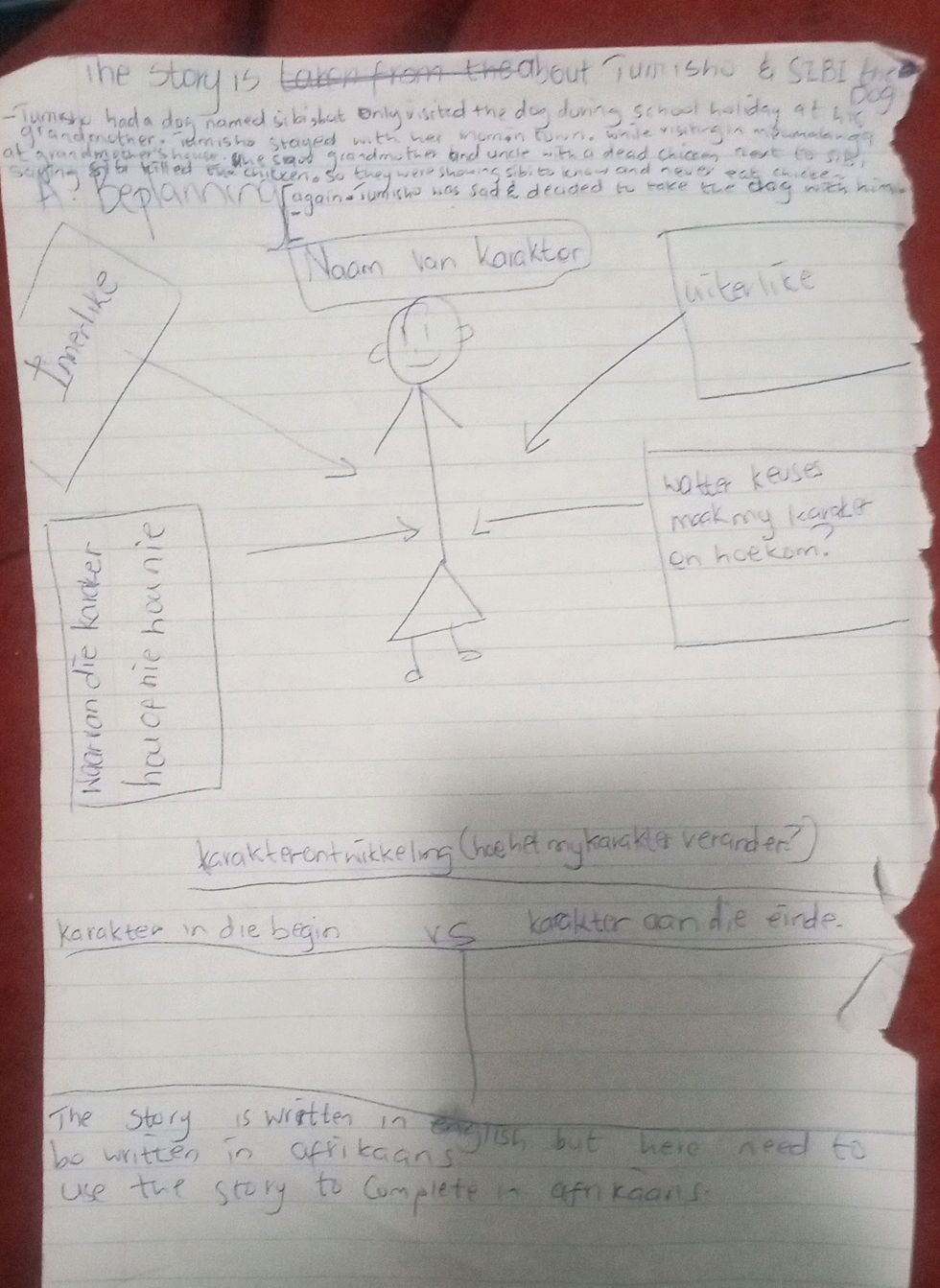 The story is about Tumisho and Sibi. Tumisho | StudyX