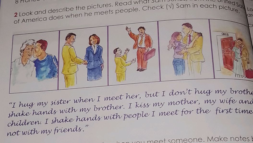 2 Look and describe the pictures. Read what | StudyX