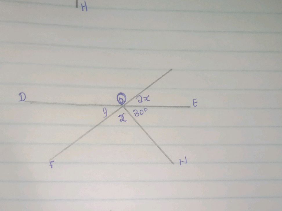 Find the value of x. In the diagram, the