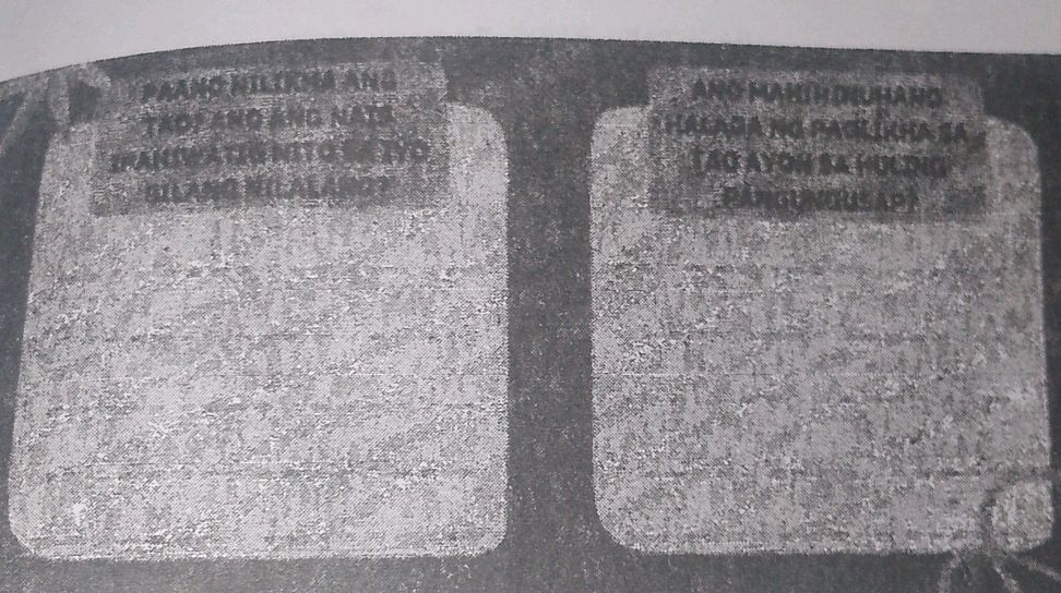 PAANO KILALANIN ANG TAO AT ANG MGA