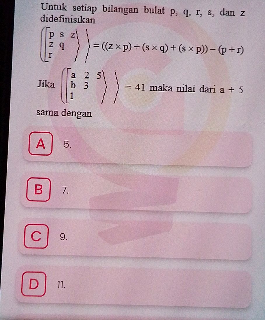Untuk setiap bilangan bulat p, q, r, s, dan | StudyX