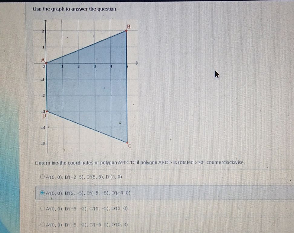 Determine the coordinates of polygon | StudyX